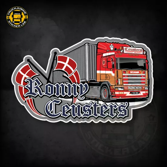 Autocollant RONNY CEUSTERS TRUCK - Trucketvanshop