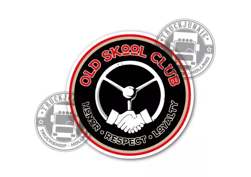 Autocollant old skool club - Trucketvanshop