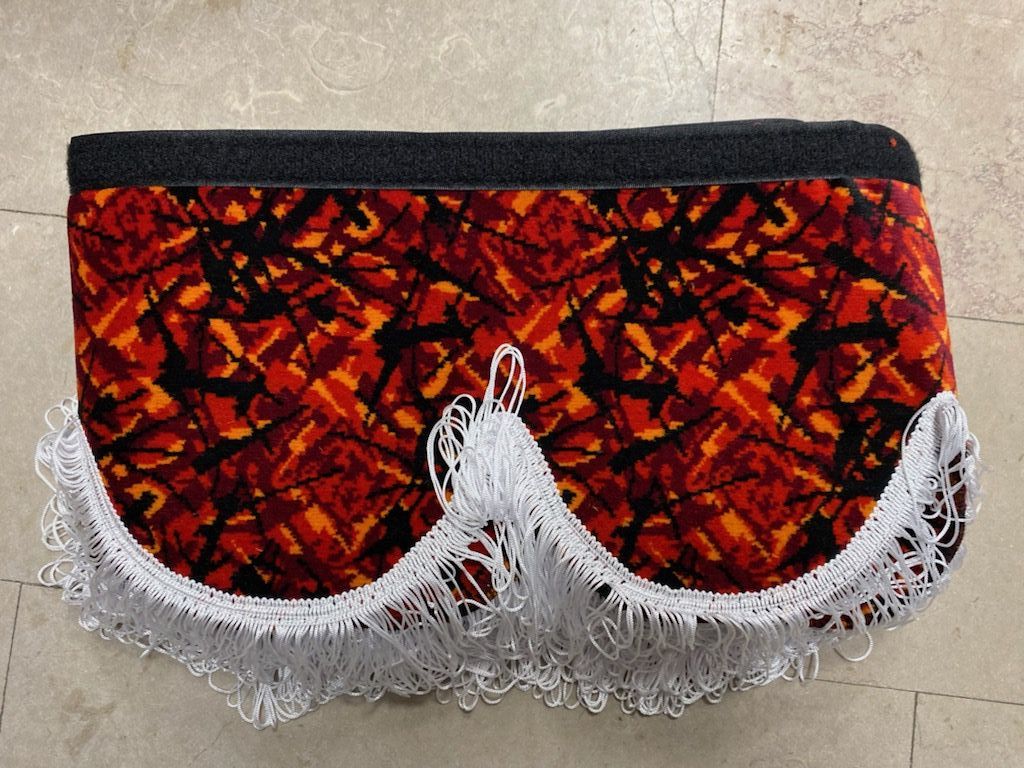 Frange gamme aux10 danois rouge fil blanc fin blanc doubler danois des ...