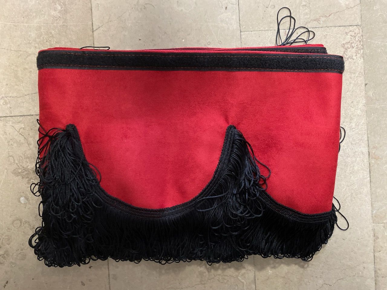 Frange gamme aux10 13 arches rouge fil noir fin - Trucketvanshop