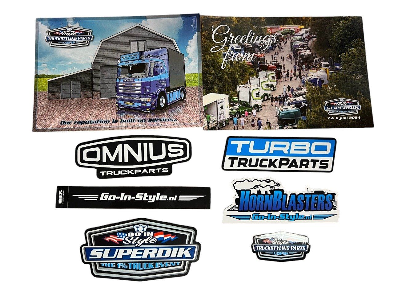 Set autocollant go in style - Trucketvanshop