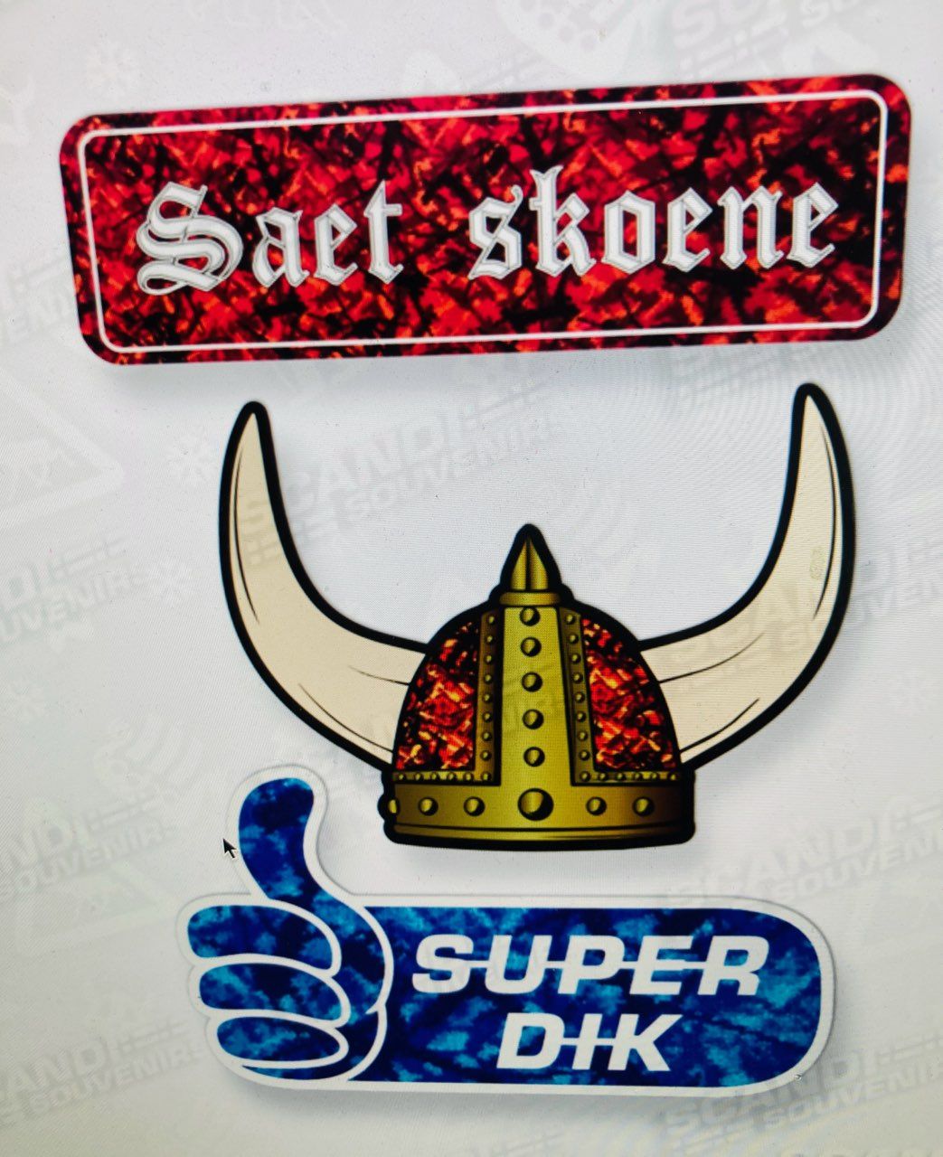 Autocollant set danois - Trucketvanshop